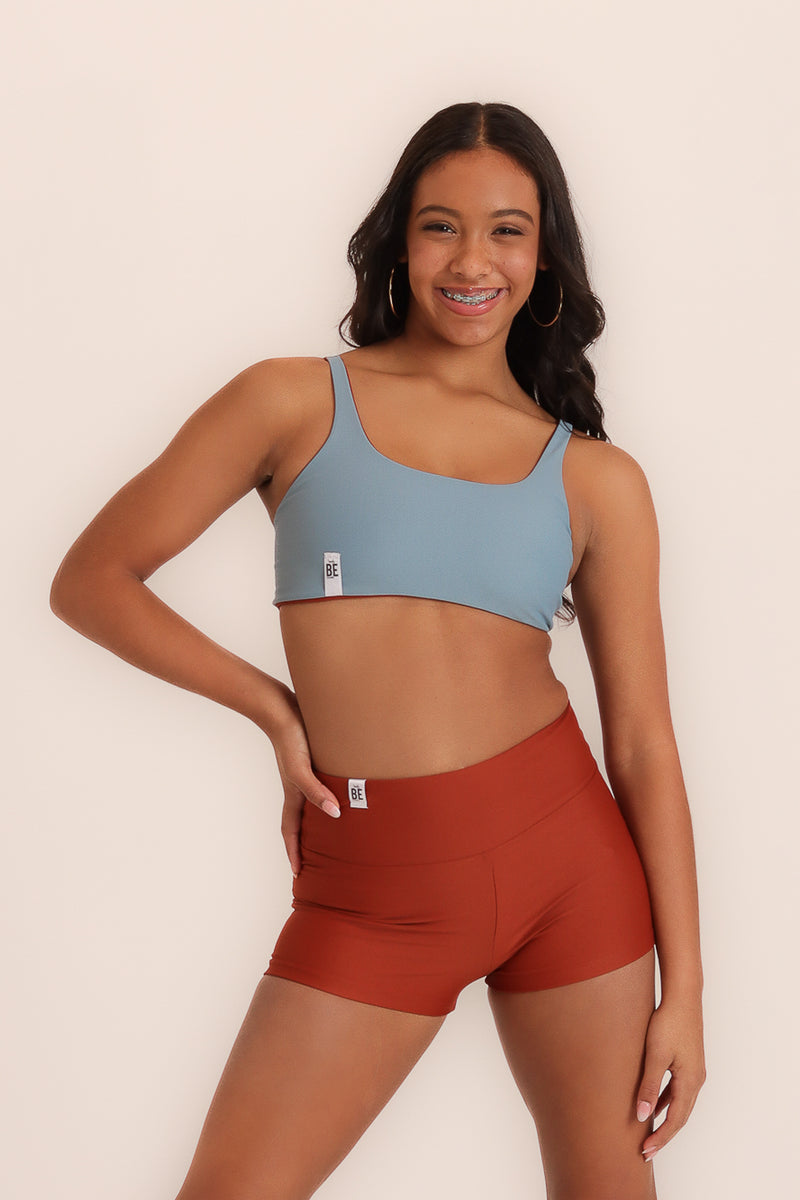 Clay BEversatile Flex Short - Orange Booty Short, Dance Shorts – SimplyBE Dancewear