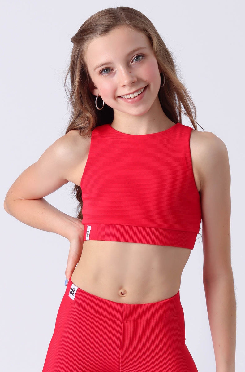 BErefined Crimson Crop Top - Dance Crop Top - Mix-n-Match – SimplyBE ...