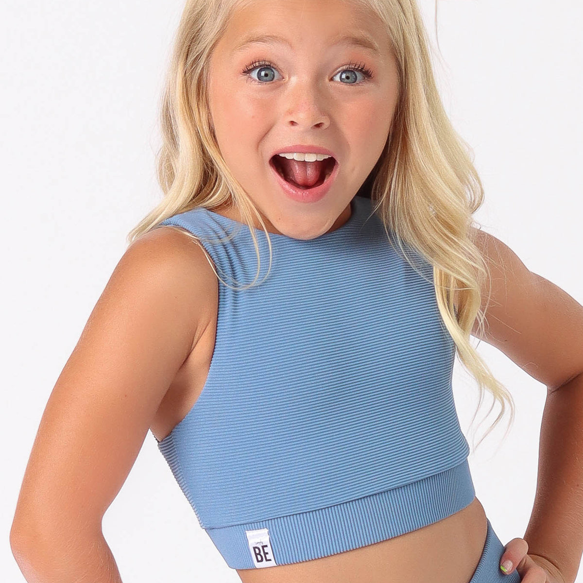 BErefined Sky Blue Crop Top - Dance Crop Top - Mix-n-Match – SimplyBE ...